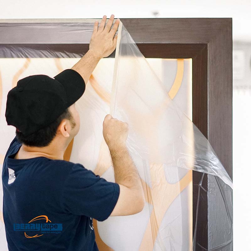 Jual Covering Tape (Easy Mask Film with Masking Tape) - Berry Tape ...